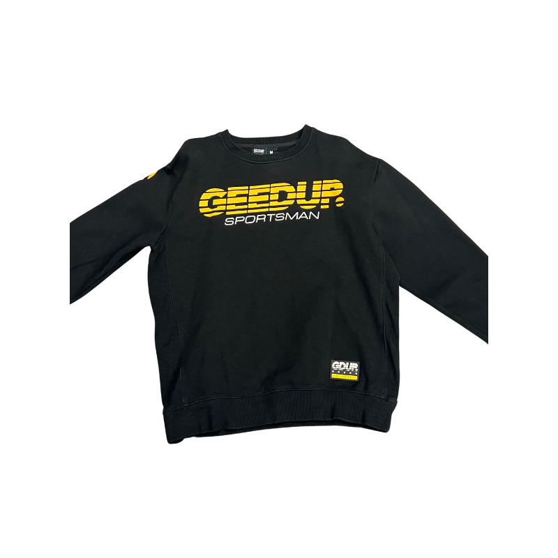 Pre-Owned Geedup Sportsman Crewneck 'Black/Yellow' – Crep Shop